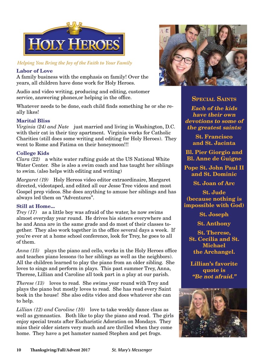 Holy Heroes – A Catholic magazine for kids!